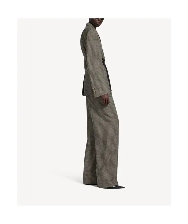 Balenciaga Checkered Straight-leg Trousers