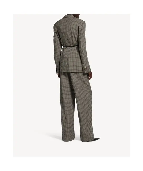 Balenciaga Checkered Straight-leg Trousers