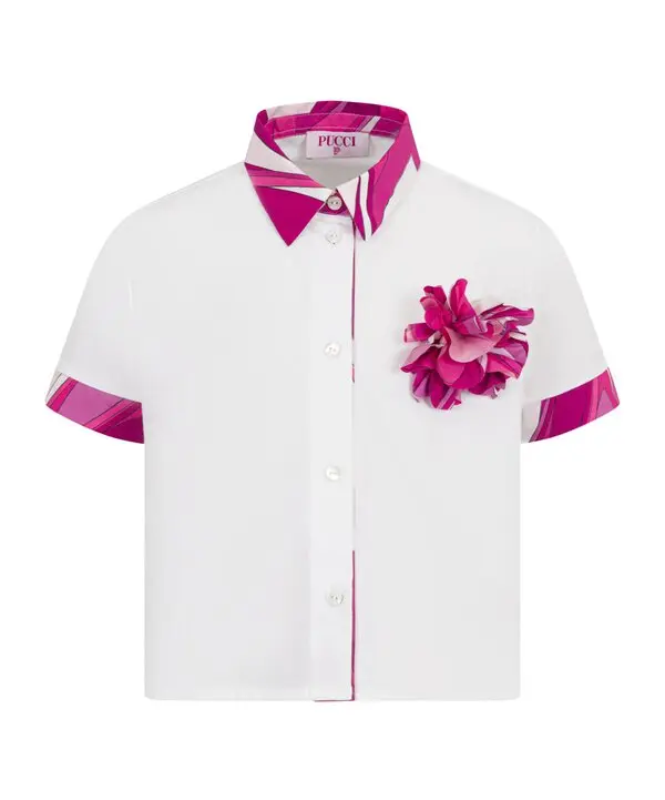 Emilio Pucci Short Sleeve Shirt - White