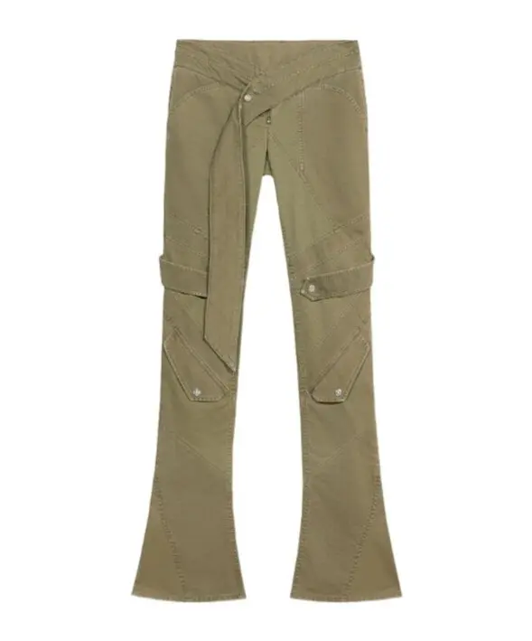 Blumarine Belted Trousers - Gray