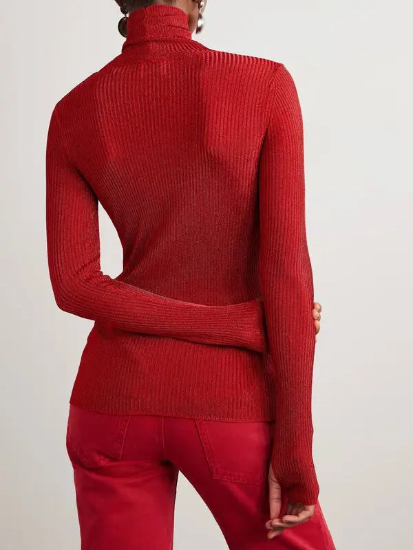 Isabel Marant Étoile Jaelis Ribbed Knit Turtleneck Sweater