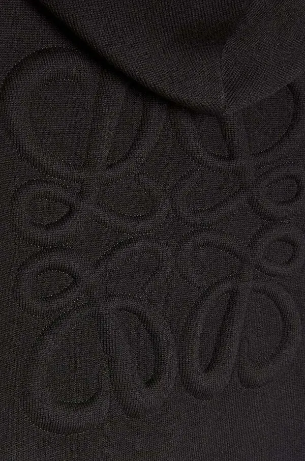 Loewe Anagram Zip-up Hoodie - Black