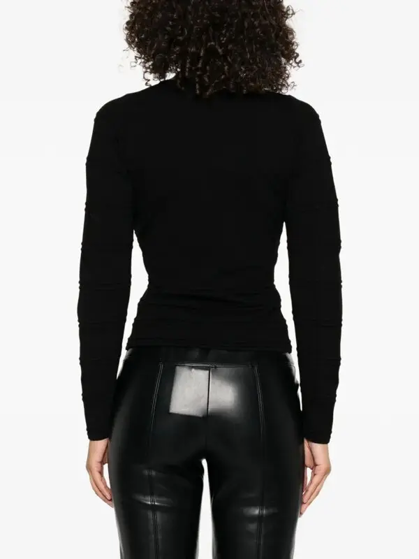 TWINSET Textured Knit V-neck Sweater
