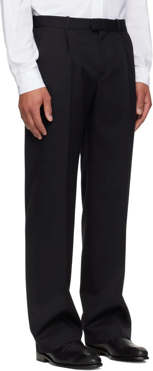 Our Legacy Gabardine Bootcut Trousers - Black