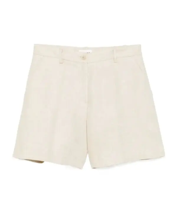 P.a.r.o.s.h Linen Shorts - Beige