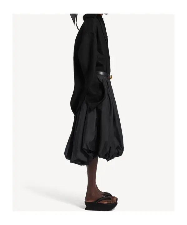 Balenciaga Double Cotton Shirt - Black