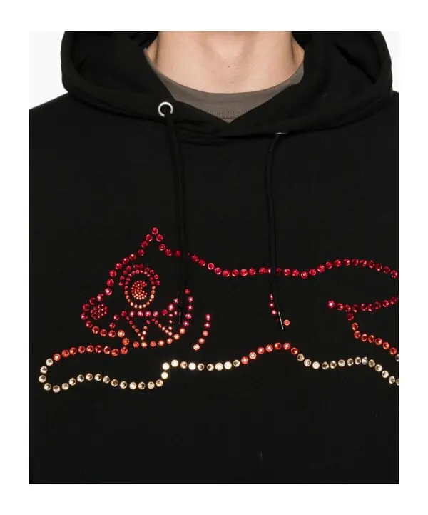 ICECREAM Graphic Embellished Hoodie - Black