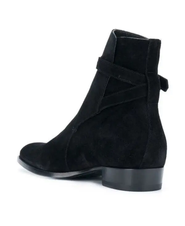 Saint Laurent Buckled Ankle Boots
