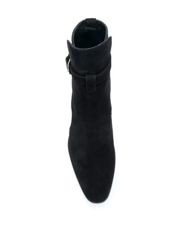 Saint Laurent Buckled Ankle Boots
