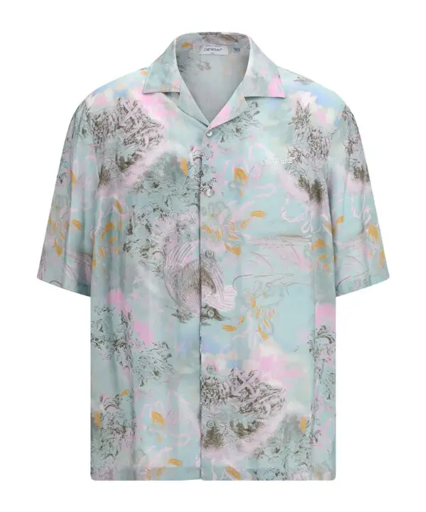 Off-White All-over Printed Button-up Shirt - Gray