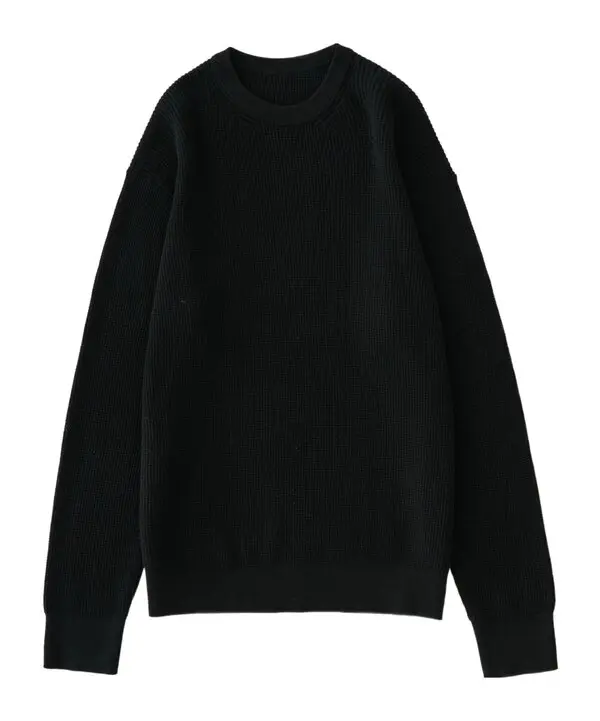 Studio Nicholson Crew Neck Waffle Knit Sweater