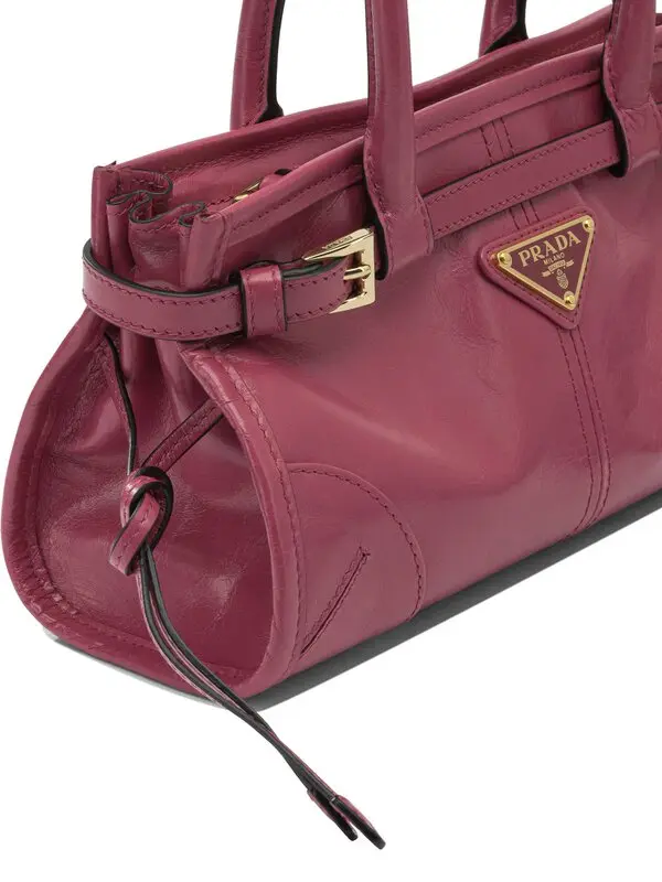 Prada Bonnie Logo Plaque Mini Tote Bag