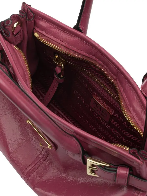Prada Bonnie Logo Plaque Mini Tote Bag