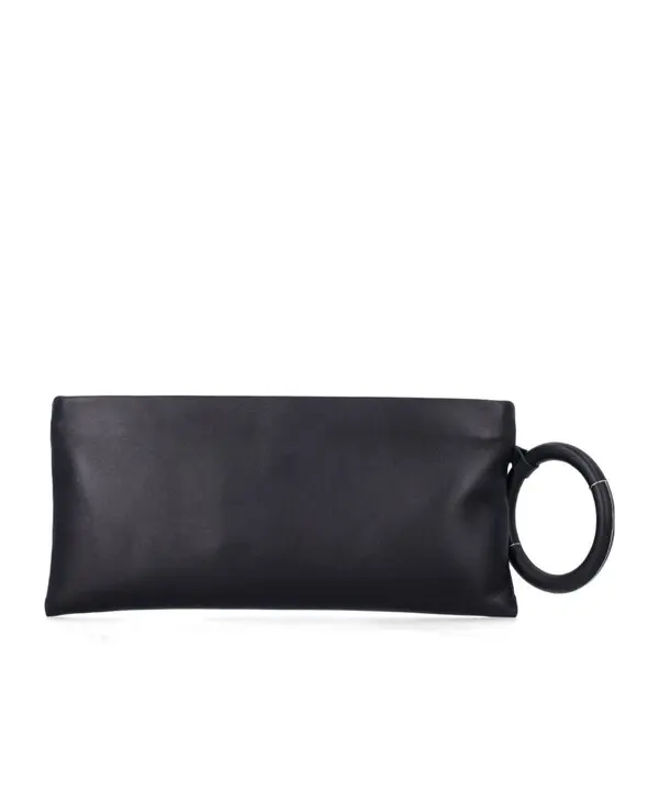 TOM FORD Logo Printed Zipped Clutch Bag - Black