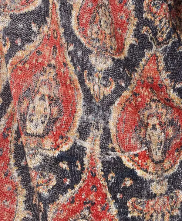 R13 Paisley Distressed Cardigan