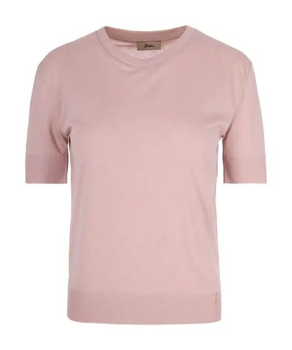 Herno Short Sleeve Crewneck Knitted Jumper