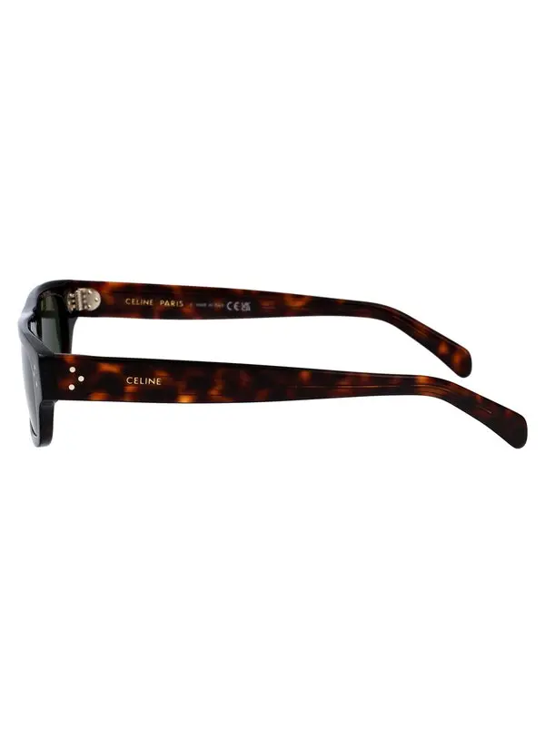 Celine Full Rim Tortoiseshell Rectangle Sunglasses