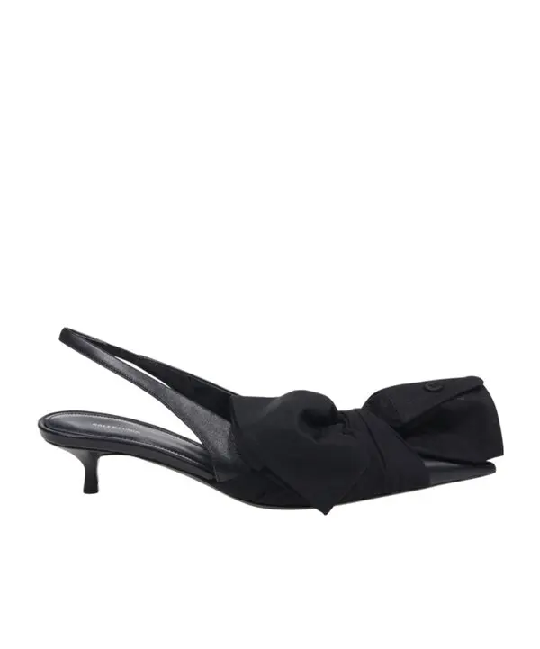 Balenciaga Bow Detailed Slingback Pumps