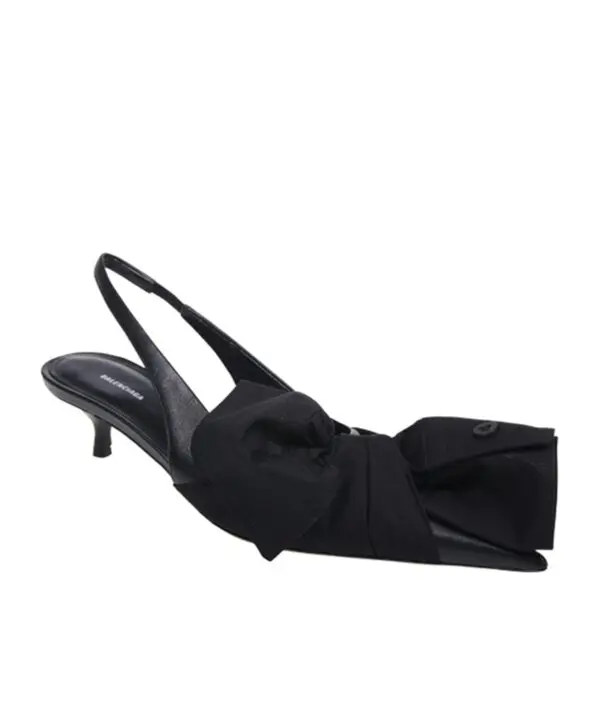 Balenciaga Bow Detailed Slingback Pumps
