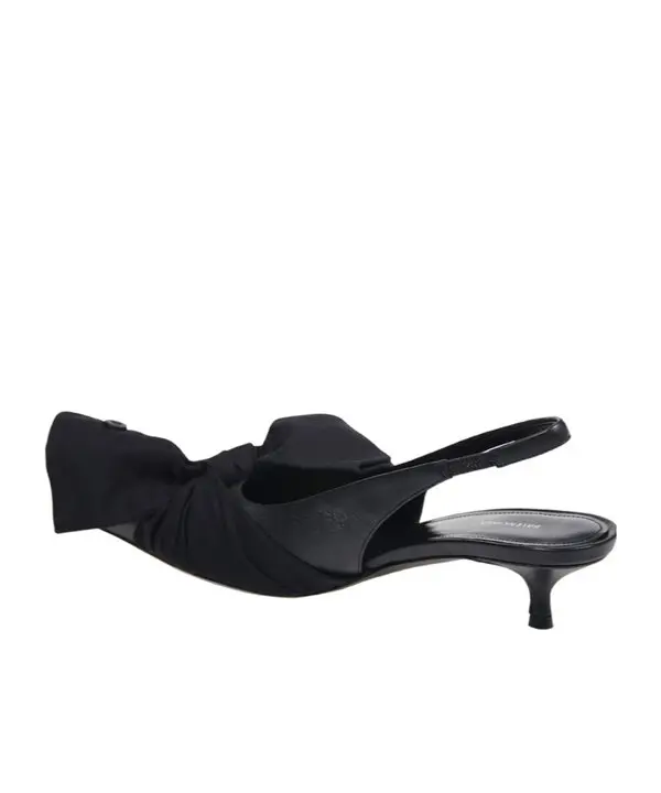 Balenciaga Bow Detailed Slingback Pumps
