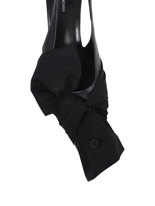 Balenciaga Bow Detailed Slingback Pumps