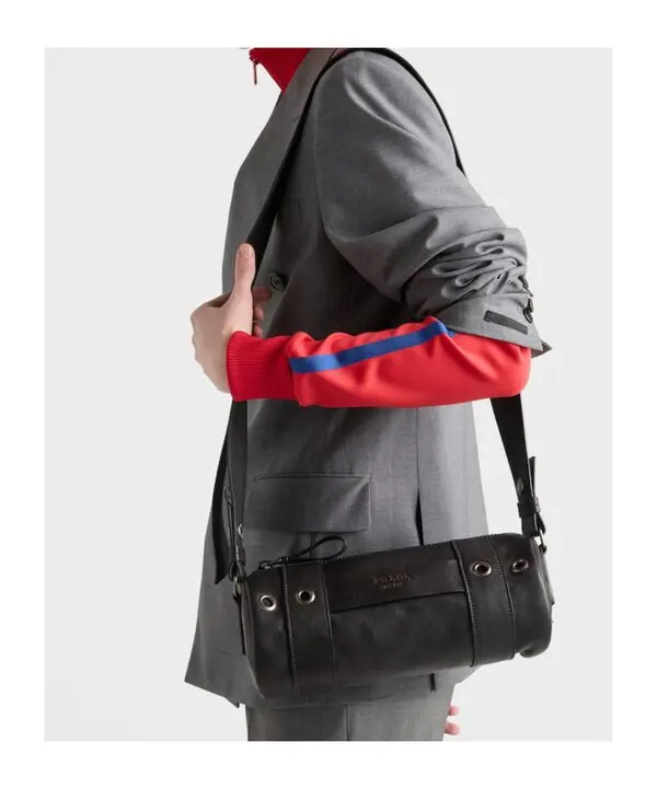 Prada Leather Cylinder Bag