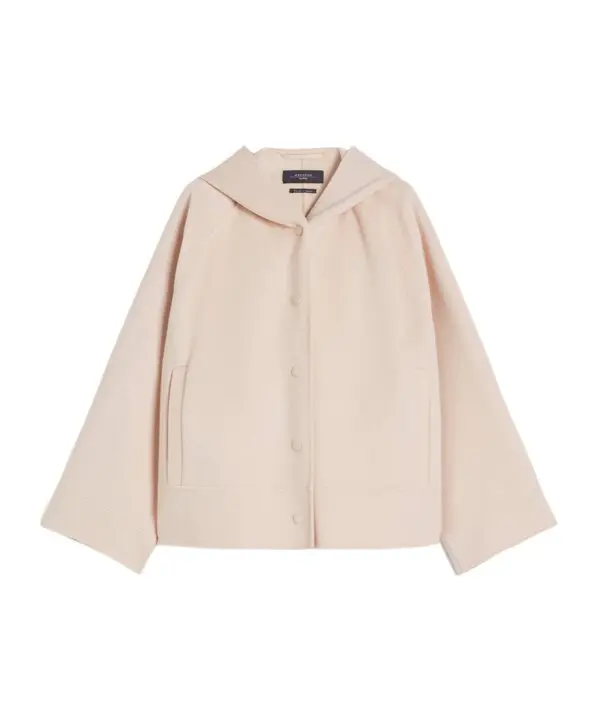 Max Mara Doliato Hooded Coat - Sand