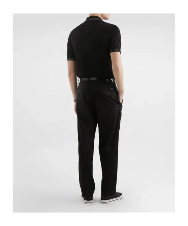 Dolce & Gabbana Dolce Gabbana Short-sleeved Polo Shirt - Black