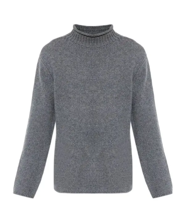 LISA YANG Sylvan High-neck Ribbed Sweater - Graphite