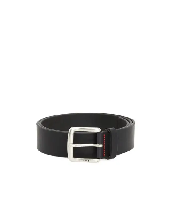 Hugo Boss Leather Logo Belt - Black