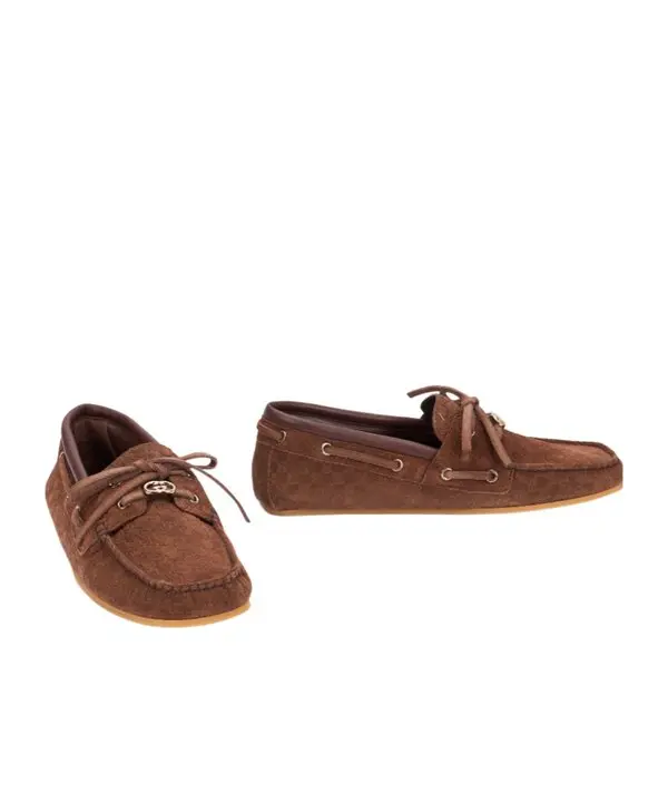 Gucci Allover Gg Logo Slip-on Loafers