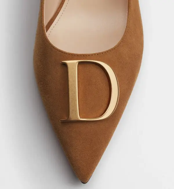 Dior Initials Pointed Toe Kitten Heel Pumps