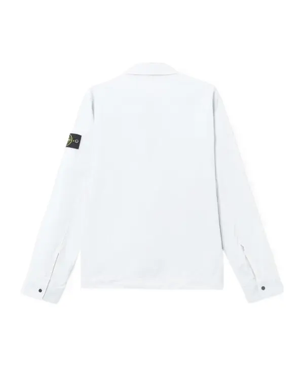 Stone Island Logo Patch Pocket Detail Shirt - Sky-blue
