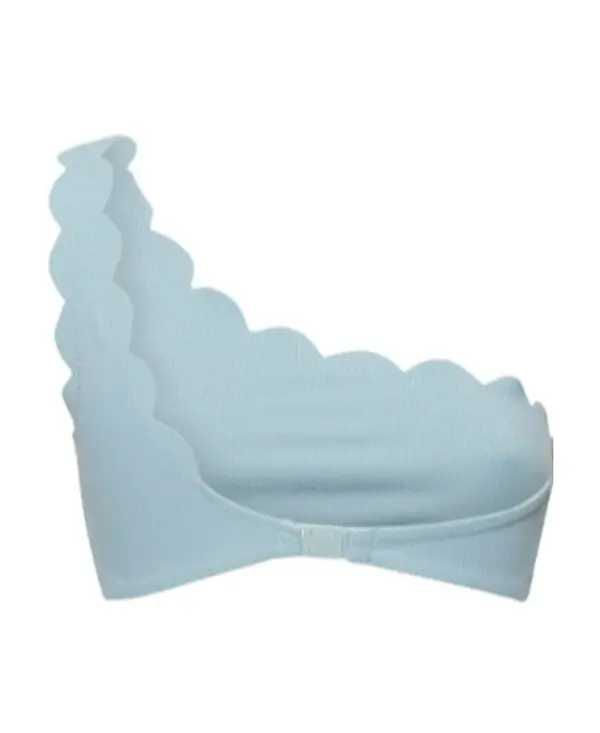Marysia Santa Barbara Scalloped Swimsuit Top - Blue