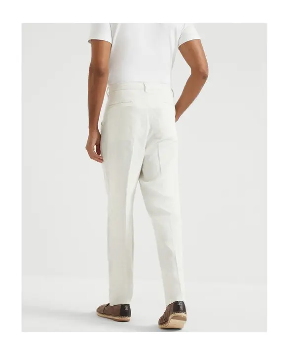 Brunello Cucinelli Tapered Trousers - White