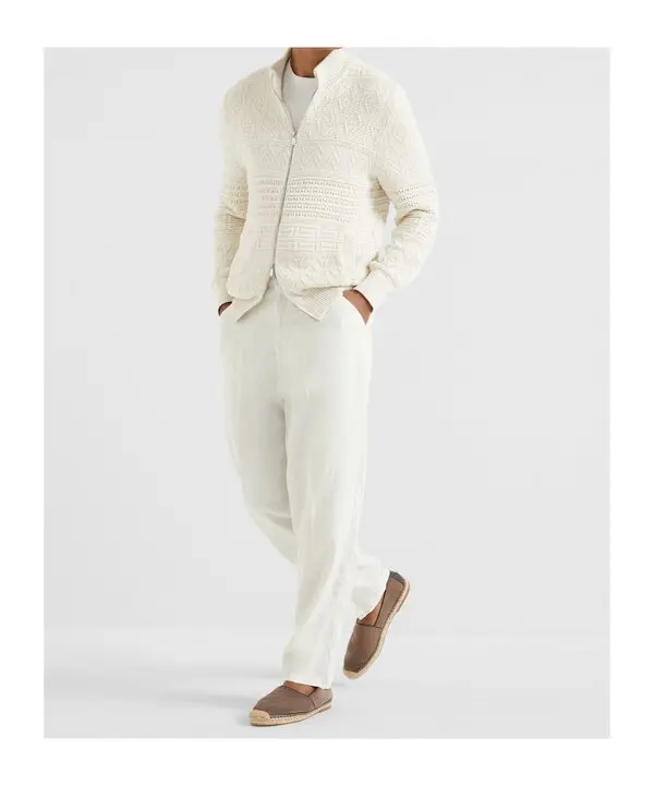 Brunello Cucinelli Tapered Trousers - White