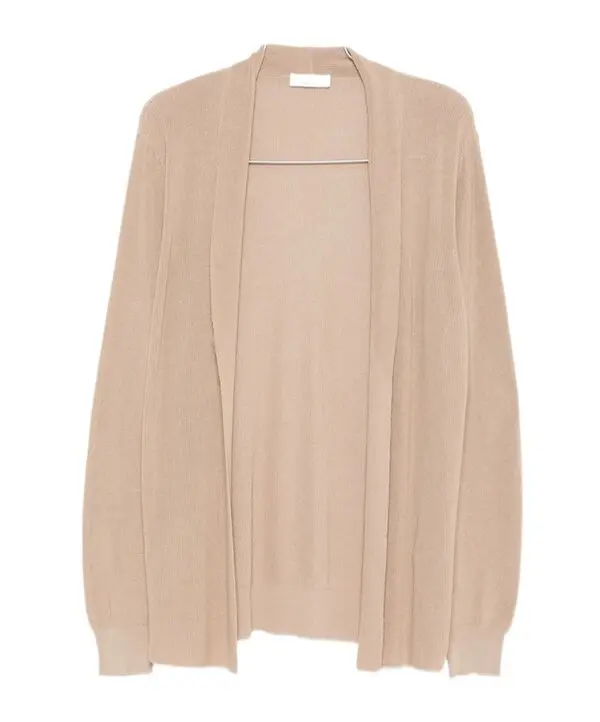 ROBERTO COLLINA Long Sleeve Cardigan - Nude