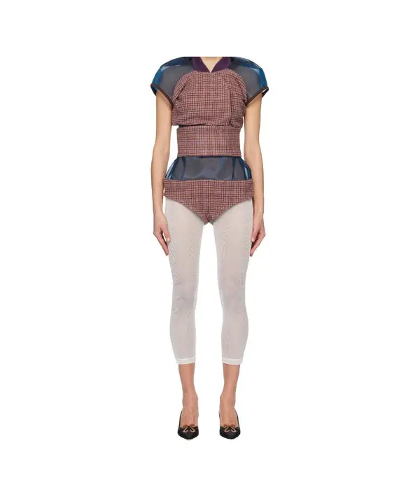 KIKO KOSTADINOV Paneled Shorts With Integrated Mesh Leggings