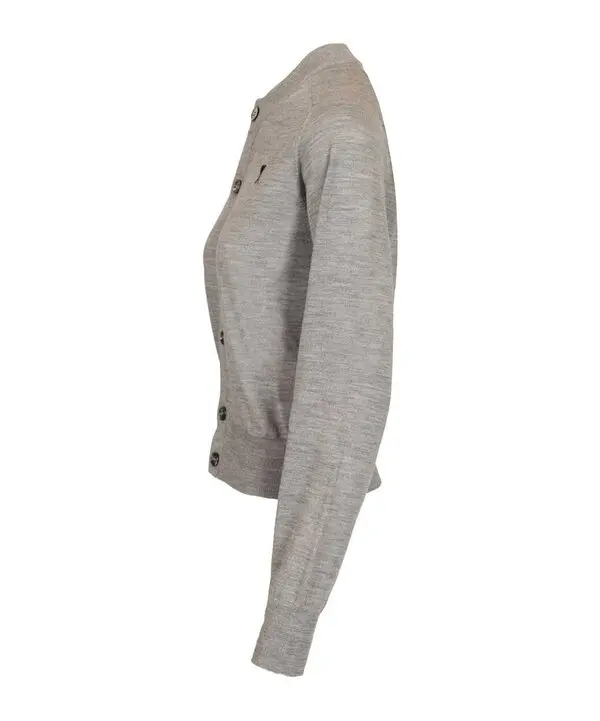 AMI Paris De Coeur Logo Cardigan