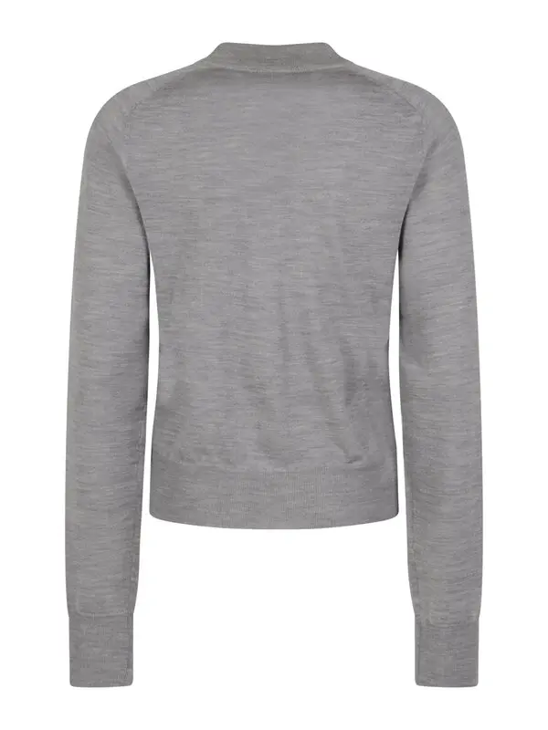 AMI Paris De Coeur Logo Cardigan