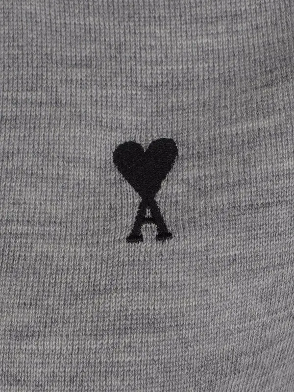 AMI Paris De Coeur Logo Cardigan