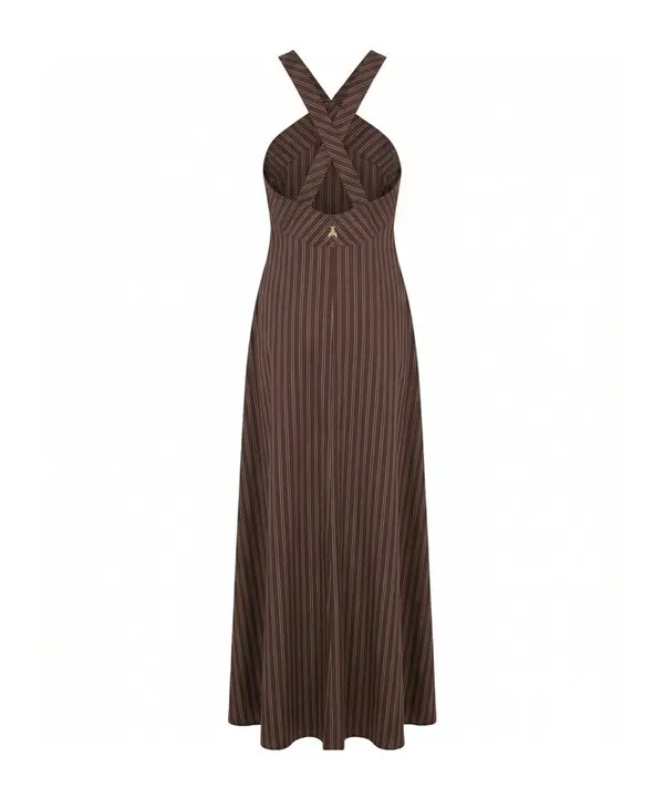 Patrizia Pepe Sleeveless Pinstripe Maxi Dress