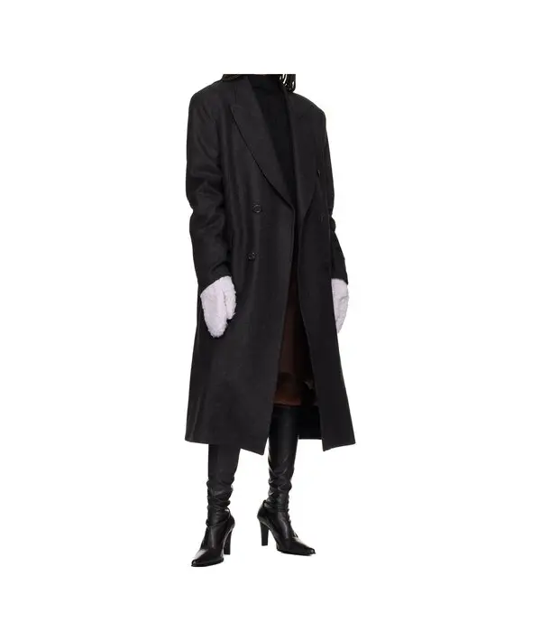 VIVIENNE WESTWOOD Poodle Boa Gloves - Purple