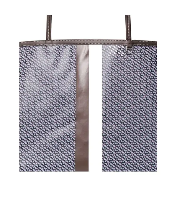 Tory Burch Racer Stripe Print Large Tote Bag - Blue