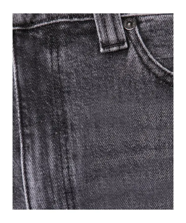 Khaite Dane High-waisted Wide-leg Jeans - Grey