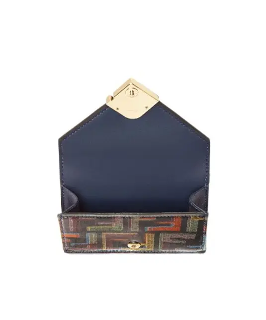 Fendi Ff Diamonds Tri-fold Wallet - Black