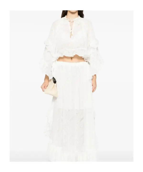 Zimmermann Daylight Ruffled Blouse - Ivory