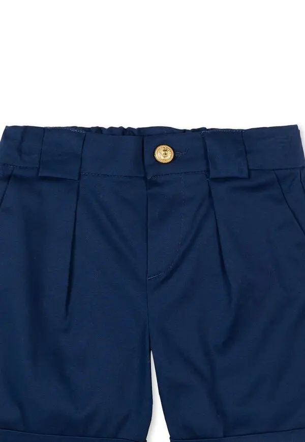 Balmain Pleated Buttoned Shorts