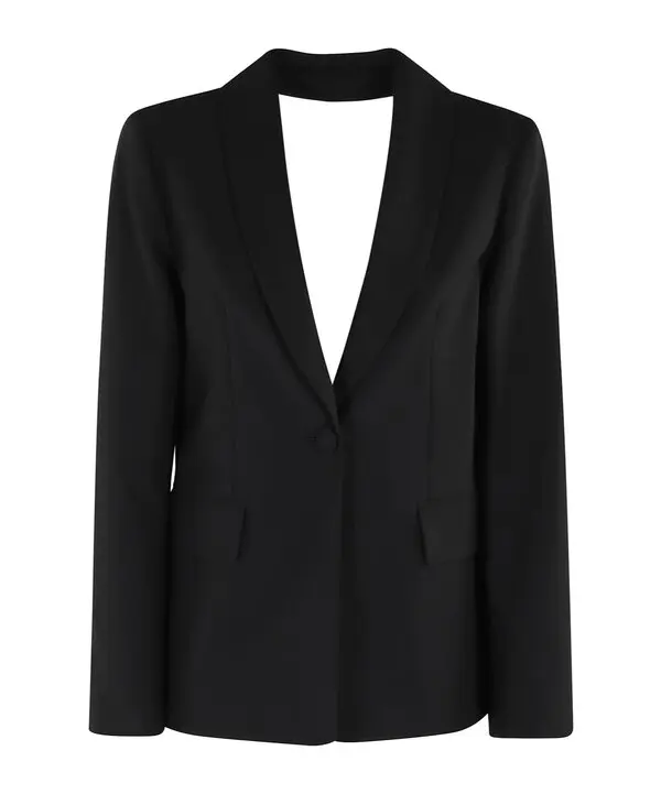 SEMICOUTURE Long-sleeved Openwork Blazer