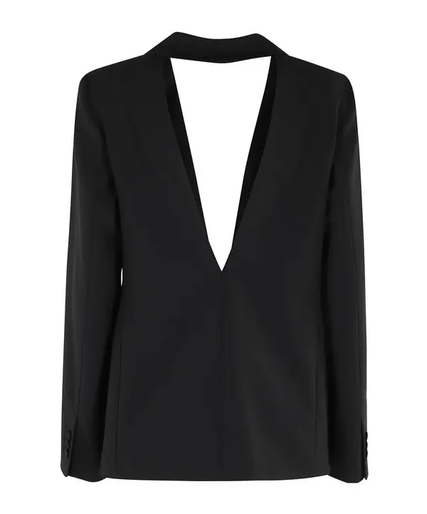 SEMICOUTURE Long-sleeved Openwork Blazer